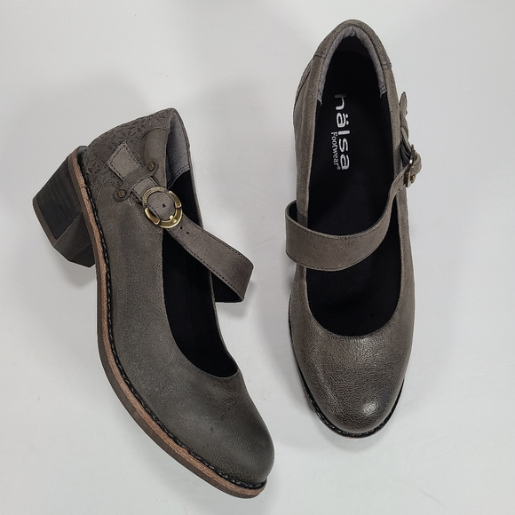 halsa | Shoes | Halsa Mia Mary Jane Dark Grey Womens Shoes Size 75 ...